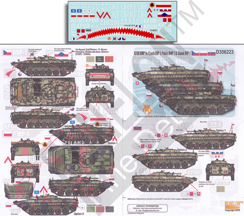 Echelon Fine Details D356223 KFOR BMP-1s
