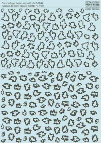 Print Scale 025-CAMO Camouflage Italian aircraft 1942-1944