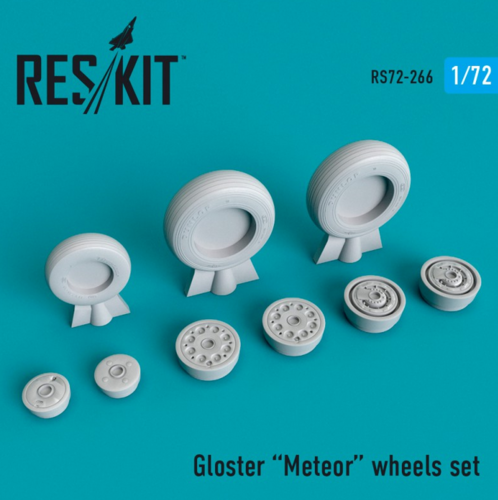 DISCONTINUED RES/KIT 72-0266 Gloster Meteor wheels set