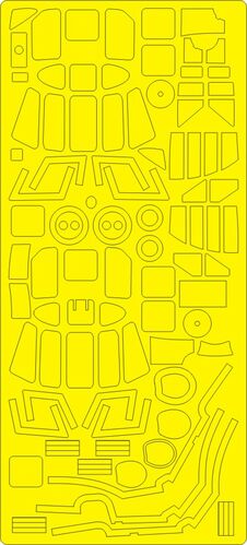 New Ware AM0733 H-34 (CH-34, HH-34J, UH-34D…) EXPERT kabuki masks for Trumpeter, Gallery Models