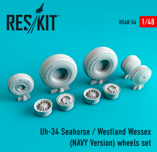 RES/KIT 48-0054 Uh-34 Seahorse / westland wessex (NAVY Version) wheels set