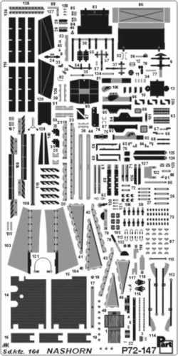 Part P72-147 Sd.Kfz. 164 Nashorn (For Revell)