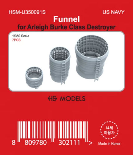 HS MODELS U350091S Funnel for Arleigh Burke Class