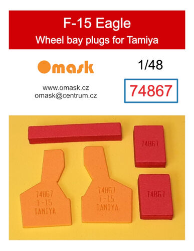 Omask 74867 F-15 Eagle Wheel Bay Plugs (For Tamiya)