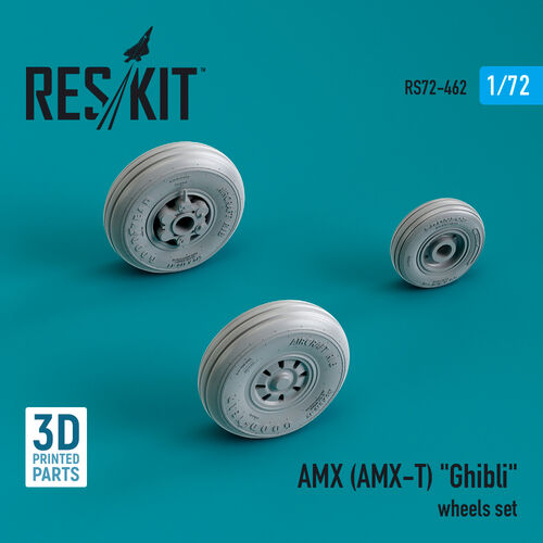 RES/KIT 72-0462 AMX (AMX-T) 'Ghibli' Wheels Set (3D Printed)