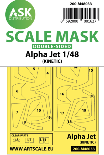 Art Scale Kit M48033 Alpha Jet double-sided