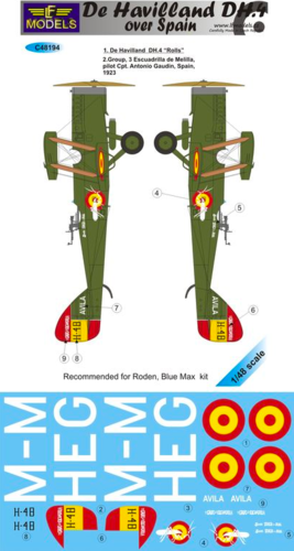 LF Models C48194 De Havilland DH.4 over Spain