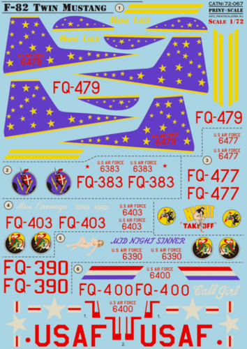 Print Scale 72-067 F-82 Twin Mustang