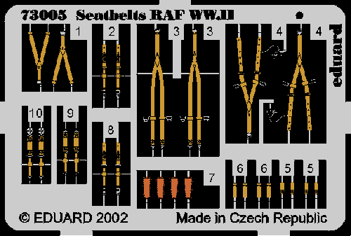 Eduard 73005 Seatbelts RAF WWII