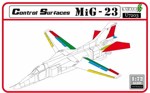 KARAYA U7203 MiG-23 control surfaces set – resin + PE (ex - RV)