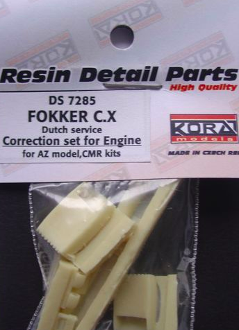 Kora Models DS7285 Fokker C.X Dutch - Correc.set engine