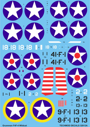 Techmod 32013 Grumman F4F-4 Wildcat