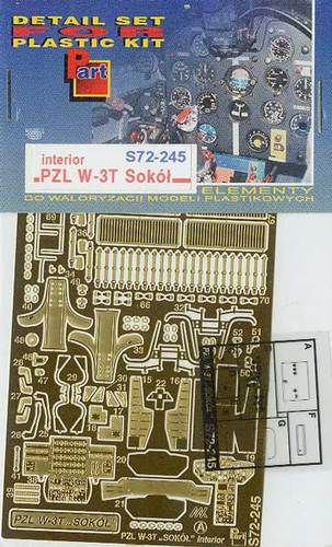 Part S72-245 PZL W-3T Sokół interior AJ Model