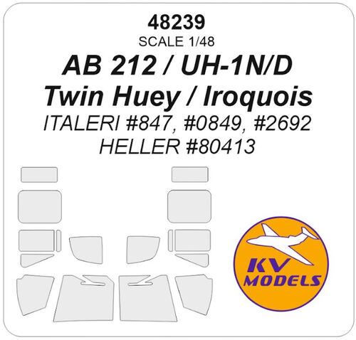 KV Models 48239 AB 212 / UH-1N/D Twin Huey / Iroquois