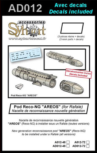 Syhart Decal AD012-72 1x Pod Reco-NG 'AREOS' (Decals Included)