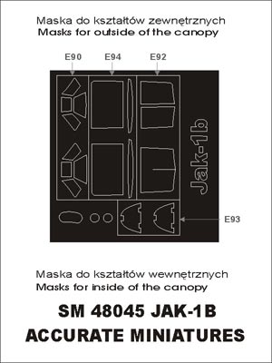 Montex SM48045 Jak-1 B Accurate Miniatures