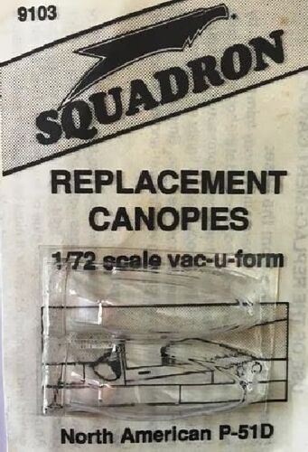 Squadron Canopies 9103 North American P-51 D Mustang - canopy 2 pcs (designed to be used with Hasegawa kits)