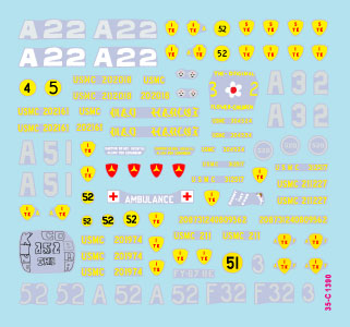 Star-Decals 35-C1389 Tet 1968 - Hue City - US Marines Tanks And Vehicles - M48A3 Early Model, M48A3 Model B, M48A3 Model B Dozer-Tank, M67A2 'Zippo' Flame-Tank, Dodge M37 Truck And Dodge M43 Ambulance