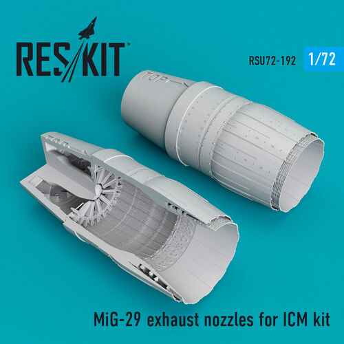 DISCONTINUED RES/KIT U72-0192 MiG-29 exhaust nozzles ICM Kit
