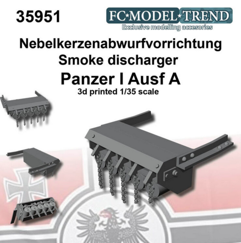 FC ModelTrend 35951 nebelkerzenabwurfvorrichtung Panzer I Ausf A smoke launcher