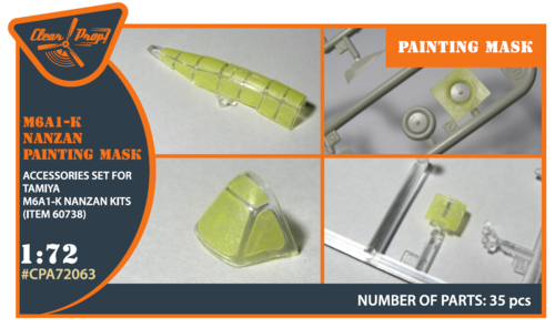 Clear Prop Models A72063 M6A1-K Nanzan