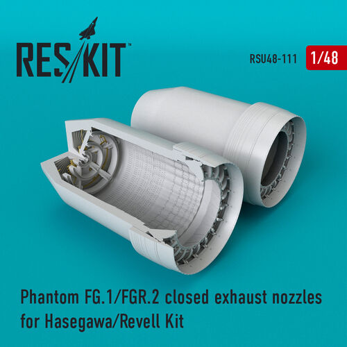 RES/KIT U48-0111 Phantom (FG.1/FGR.2) closed exhaust nozzles for Hasegawa/Revell Kit