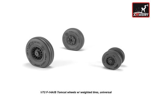 Armory Models Group AW72331 F-14A/B Tomcat wheels w/ weighted tires