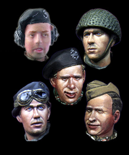 Alpine Miniatures H015 WW2 British Head Set #1