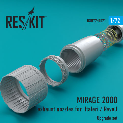 DISCONTINUED RES/KIT U72-0021 MIRAGE 2000 exhaust nozzles for Italeri / Revell
