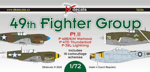 DKdecals 72134 49th Fighter Group Part II