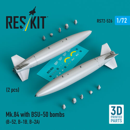 RES/KIT 72-0526 Mk.84 With BSU-50 Bombs (2pcs) (B-52, B-1B, B-2A) (3D Printed)