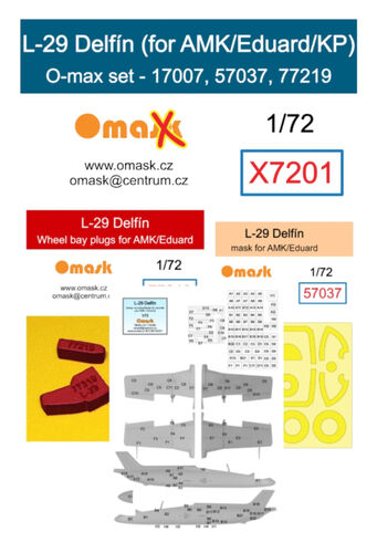 Omask X7201 L-29 Delfín O-Max Set (For AMK/Eduard/KP)