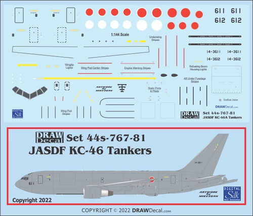 Draw Decal 44-767-81 KC-46 A - JASDF Tankers