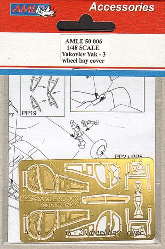AML E50006 Yakovlev Yak-3 - wheel bay cover (designed to be used with Zvezda kits)