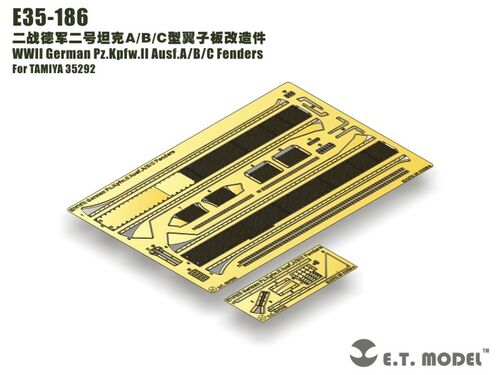 ET Model E35-186 German Pz.Kpfw.II Ausf.A/B/C - Fenders (for Tamiya 35292)