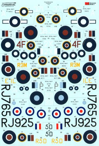 Xtradecal 72267 Fairey Barracuda Mks.I, Mk.II and Mk.III (10 schemes)