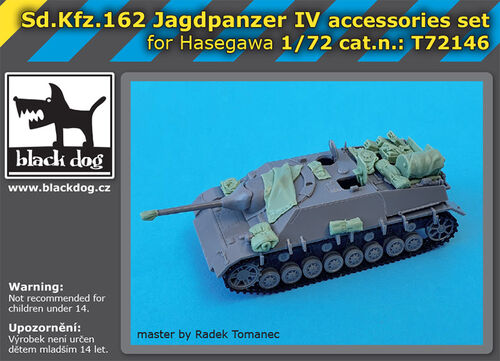 Black Dog T72146 Sd.Kfz 162 Jagdpanzer IV accessories set for Hasegawa