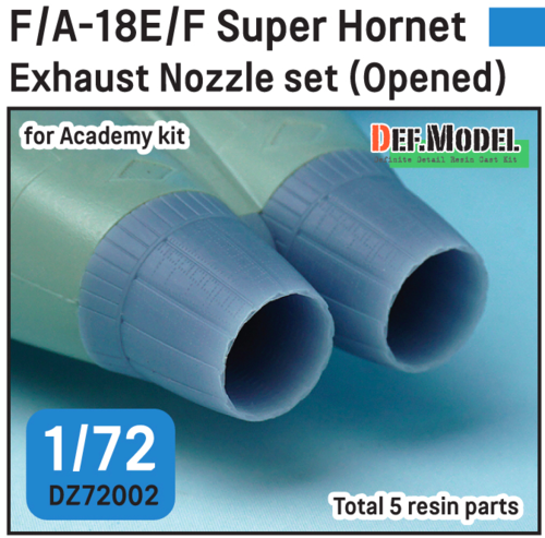 DEF Model DZ72002 F/A-18E/F/G Super Hornet Exhaust Nozzle set - Opened