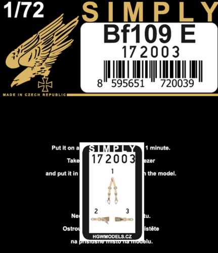 HGW Models 172003 Bf109 E