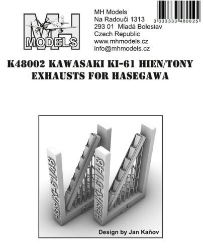 MH Models K48002 Kawasaki Ki-61 Hien/Tony exhausts