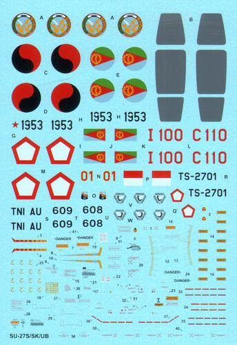 Hi-Decal Line 48022 Su-27 S/SK/UB Flanker B/C