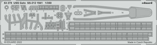 Eduard 53278 USS Gato SS-212 1941 HOBBY BOSS