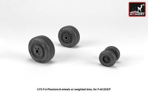 Armory Models Group AW72329 F-4 Phantom-II wheels w/ weighted tires, mid