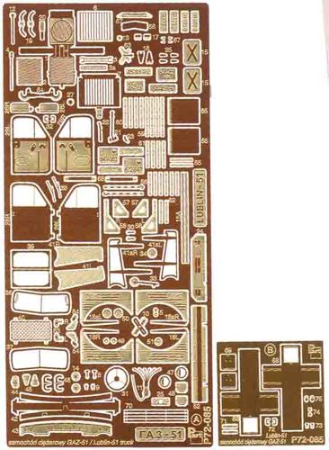 Part P72-085 GAZ-51 / Lublin-51 Military Wheels