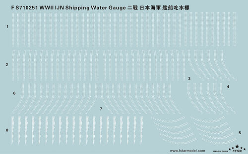 Five Star Model 710251 IJN WWII Shipping Water Gauge