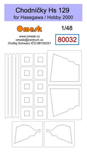 Omask 80032 Walkways Hs 129 (For Hasegawa / Hobby 2000)