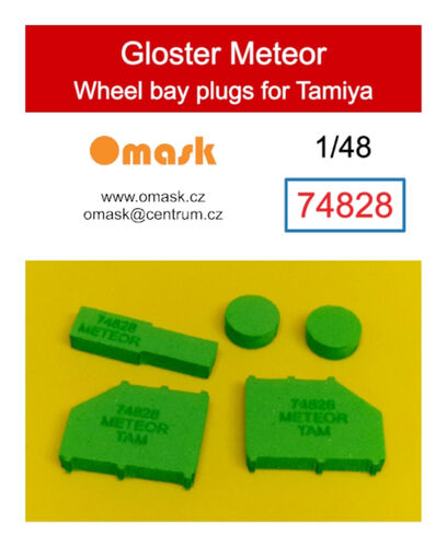 Omask 74828 Gloster Meteor Wheel Bay Plugs (For Tamiya 61051, 61065, 61083)