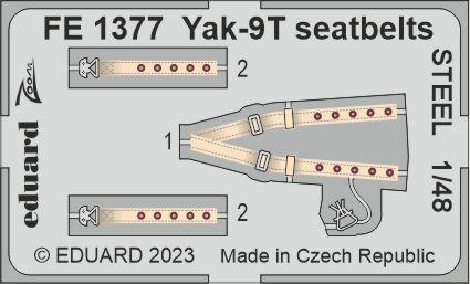 Eduard FE1377 Yak-9T Seatbelts STEEL ZVEZDA