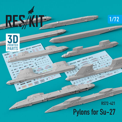 RES/KIT 72-0421 Pylons For Su-27