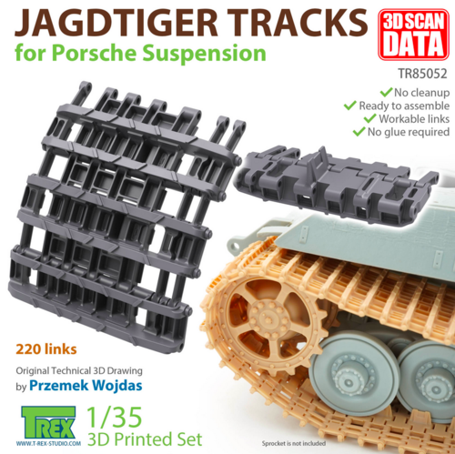 T-Rex Studio 85052 Jagdtiger Tracks for Porsche Suspension